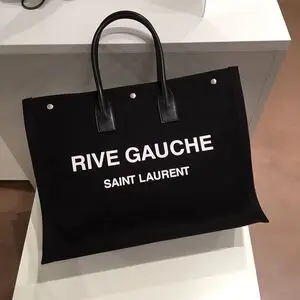 Saint Laurent Rive Gauche Tote Bag - Black