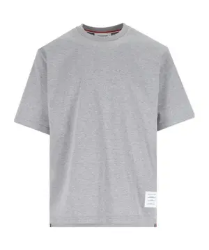 Thom Browne Stripe Detailed Crewneck T-shirt - No