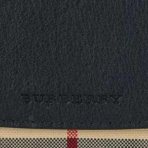Burberry Splicing Logo Wallet - Black