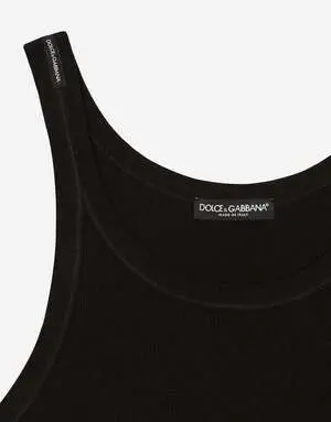 Dolce & Gabbana Dolce Gabbana Ribbed-knit Tank Top