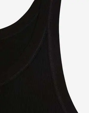 Dolce & Gabbana Dolce Gabbana Ribbed-knit Tank Top
