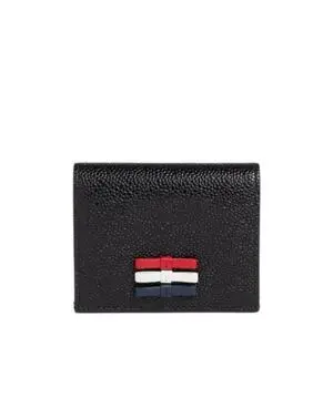 Thom Browne Rwb Stripe Bi-fold Wallet - Black