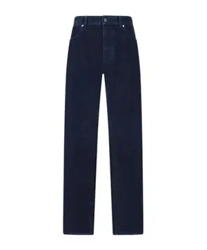 Stone Island Logo Patch Straight-leg Pants