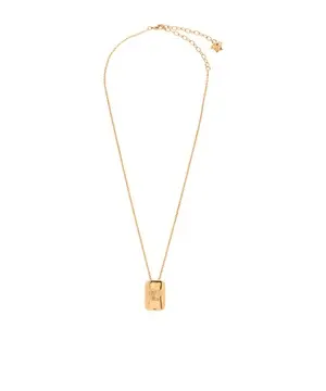 Versace Medusa Plaque Necklace - Yellow
