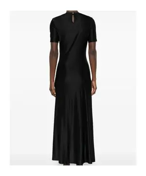 Rabanne Button Detailed Pleated Maxi Dress