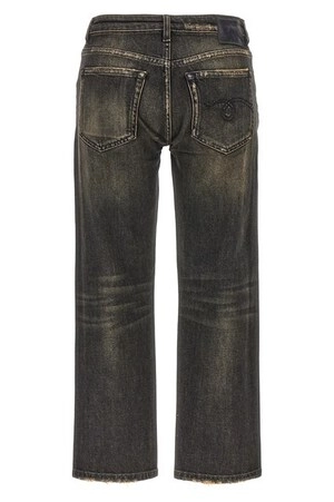 R13 Distressed Straight-leg Jeans - Black