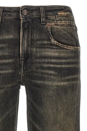 R13 Distressed Straight-leg Jeans - Black