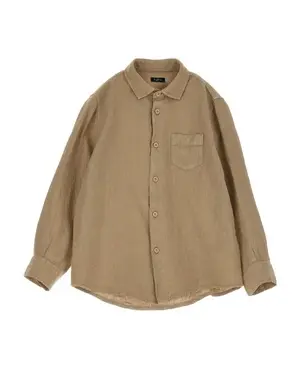 IL GUFO Long-sleeved Shirt With Pocket - Brown