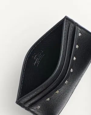 Valentino Garavani Rockstud Card Case - Black