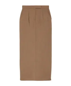 Max Mara High Waist Straight Skirt With Back Slit