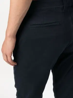 Hugo Boss Mid-rise Tapered-leg Trousers - Black