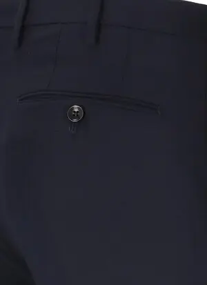Incotex Slim-cut Virgin-wool Trousers - Blue
