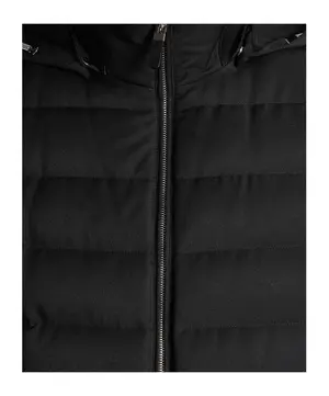 Zegna Hooded Padded Jacket - Black