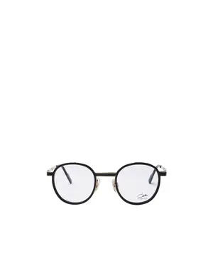 Cazal Round Frame Eyeglasses - White