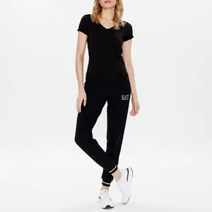 EA7 Logo-print Tapered Track Pants
