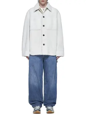 Bottega Veneta Oversized Shearling Shirt