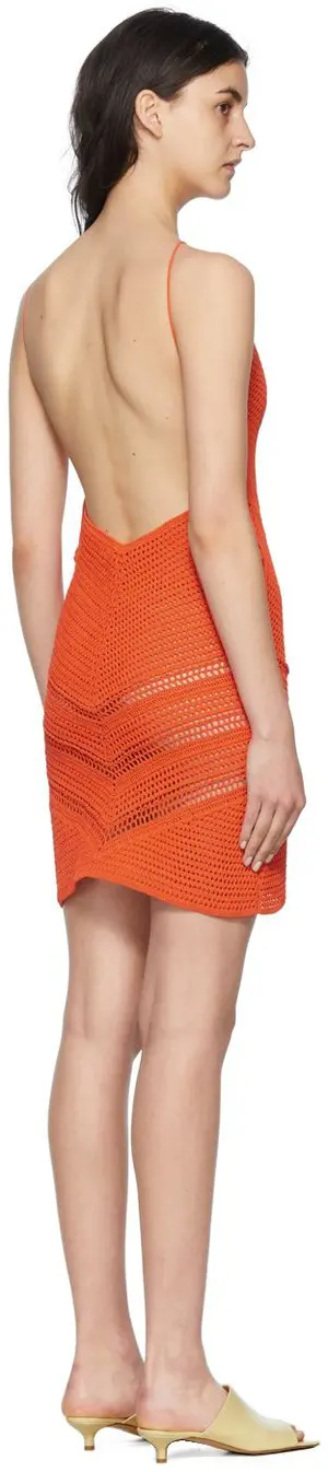 Bottega Veneta Halterneck Crocheted Mini Dress
