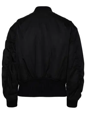 Off-White Band-collared Zip-up Bomber Jacket