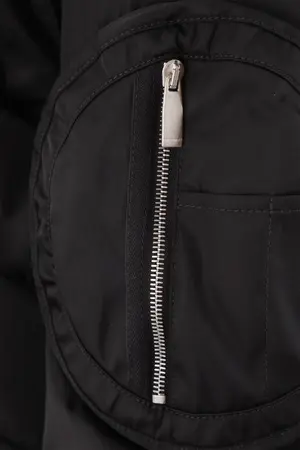 Off-White Band-collared Zip-up Bomber Jacket