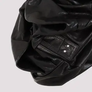 Rick Owens Draped Bustier Leather Top