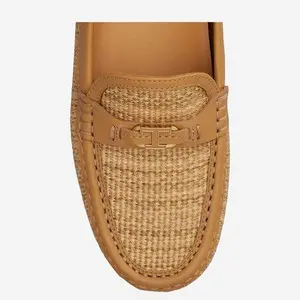 TOD'S Logo-detail Flat Loafers - Camel
