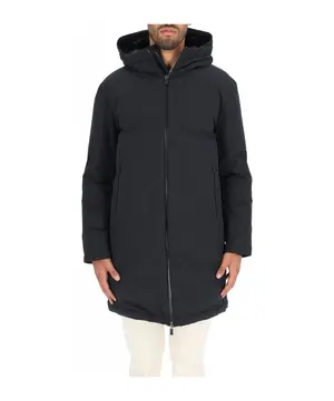 Herno Hooded Long-sleeved Carcoat - Green
