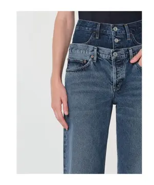 AGOLDE Elson Double-waisted Jeans