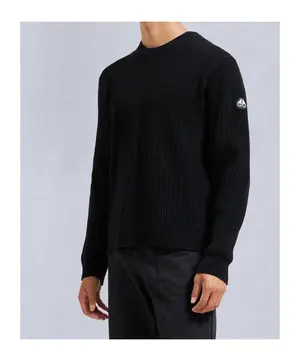Moose Knuckles Ribbed Long Sleeve Sweater