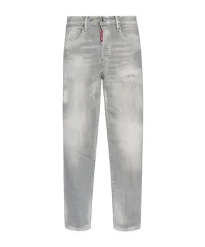 Dsquared2 Skater Distressed Skinny Jeans - Grey
