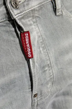 Dsquared2 Skater Distressed Skinny Jeans - Grey