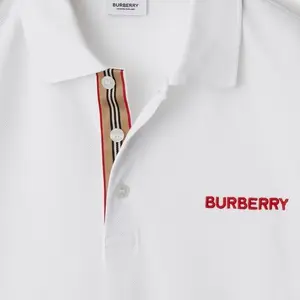 Burberry Polo Shirt With Lapel Short Sleeve