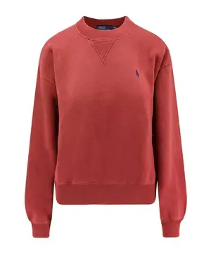 Polo Ralph Lauren Embroidered Crewneck Sweatshirt - Red