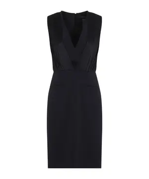 Max Mara Vittor V-neck Sleeveless Dress - Black
