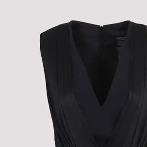Max Mara Vittor V-neck Sleeveless Dress - Black