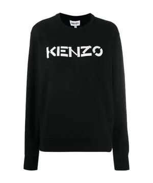 Kenzo Logo Print Sweatshirt - Black