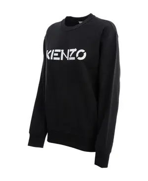 Kenzo Logo Print Sweatshirt - Black