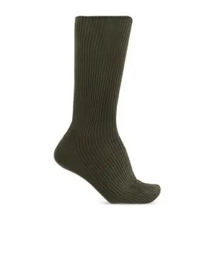 Dsquared2 Ribbed Knit Socks - Black