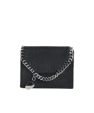 Stella McCartney Falabella Tri-fold Wallet - Black