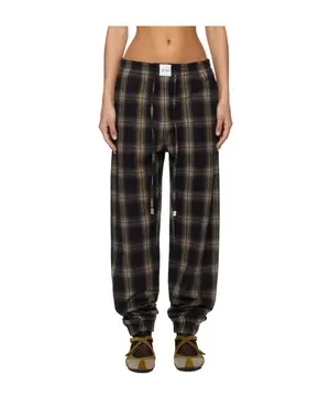 Attico Plaid Casual Pants