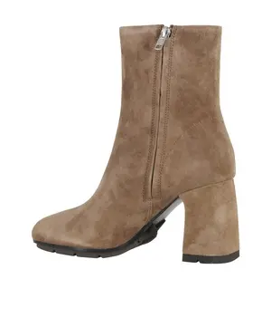 Ash High-heeled Boots With Side Zip And Chunky Heel
