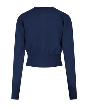 VIVIENNE WESTWOOD Orb Embroidered Long Sleeve Cardigan - Blue