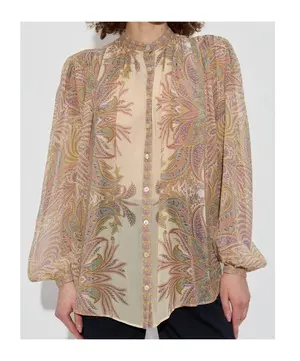 Etro Paisley Printed Pleat Detailed Shirt - Multi-color