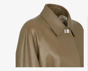 Fendi Leather Overcoat