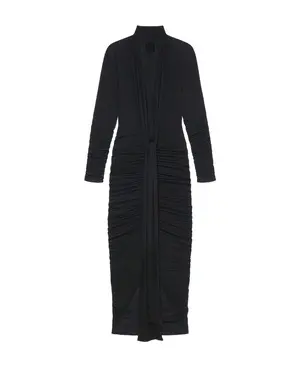 Givenchy V-neck Long Draped Dress