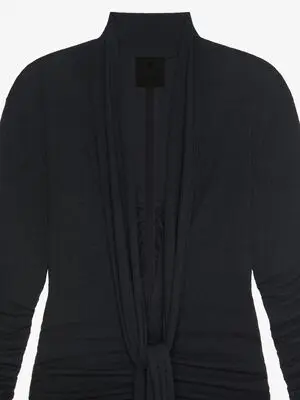 Givenchy V-neck Long Draped Dress