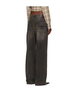R13 Logo Patch Damon Jeans - Black