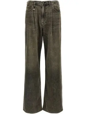 R13 Logo Patch Damon Jeans - Black