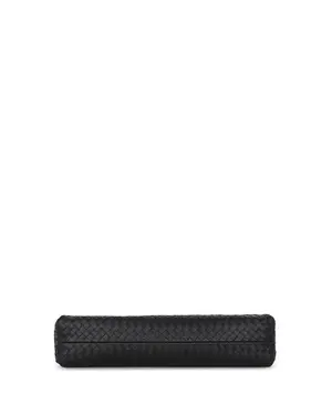 Bottega Veneta Woven Leather Briefcase - Black