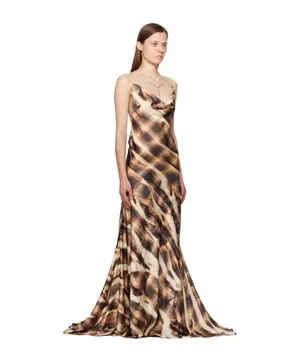 Y/project Abstract Plaid" Printed Maxi Dress