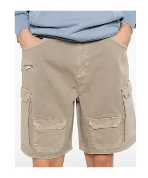 REPRESENT Zip-pocket Cargo Shorts - Beige
